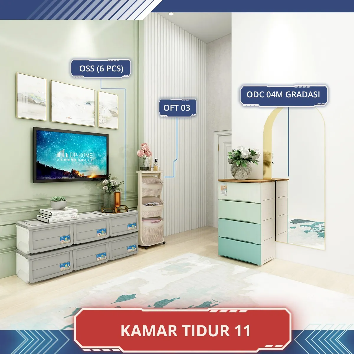 Olymplast Paket Kamar Tidur 11